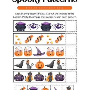 Kindergarten & First Grade Halloween Worksheets, Halloween, Workbook ...
