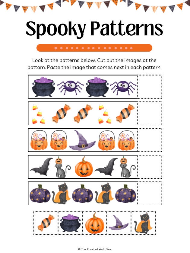 Kindergarten & First Grade Halloween Worksheets, Halloween, Workbook ...