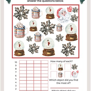 CHRISTMAS WORKSHEETS Second Grade, Homeschool, Printable, Winter ...