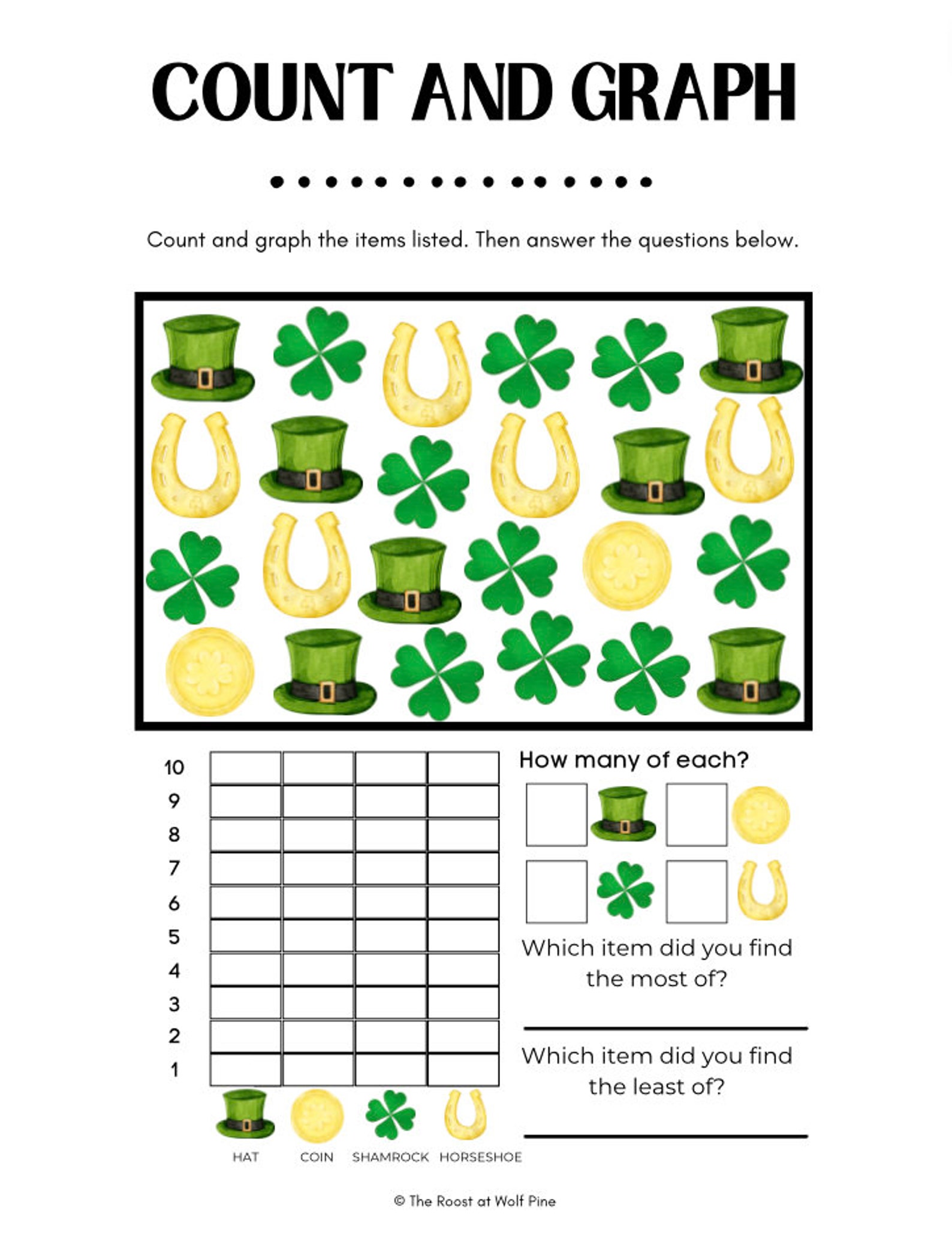 Second Grade St. Patrick's Day Workbook, Printable, Homeschool, Holiday ...