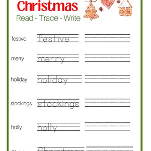CHRISTMAS WORKSHEETS Second Grade, Homeschool, Printable, Winter ...
