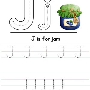 Alphabet Workbook - Letter Tracing & Matching, Preschool, Kindergarten ...