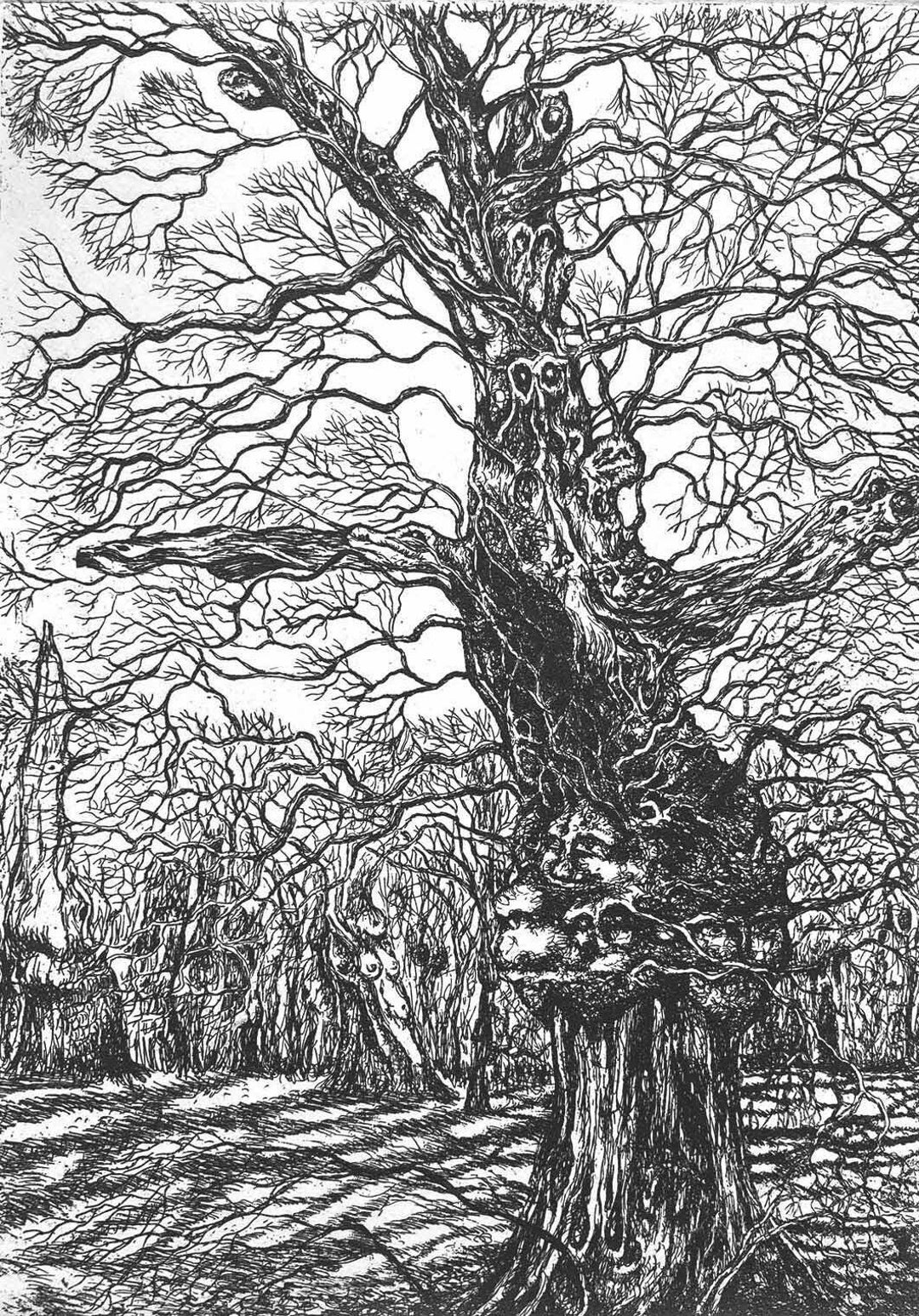 Handprinted Limited Edition Hard Ground Etching Greenwich Park - Etsy