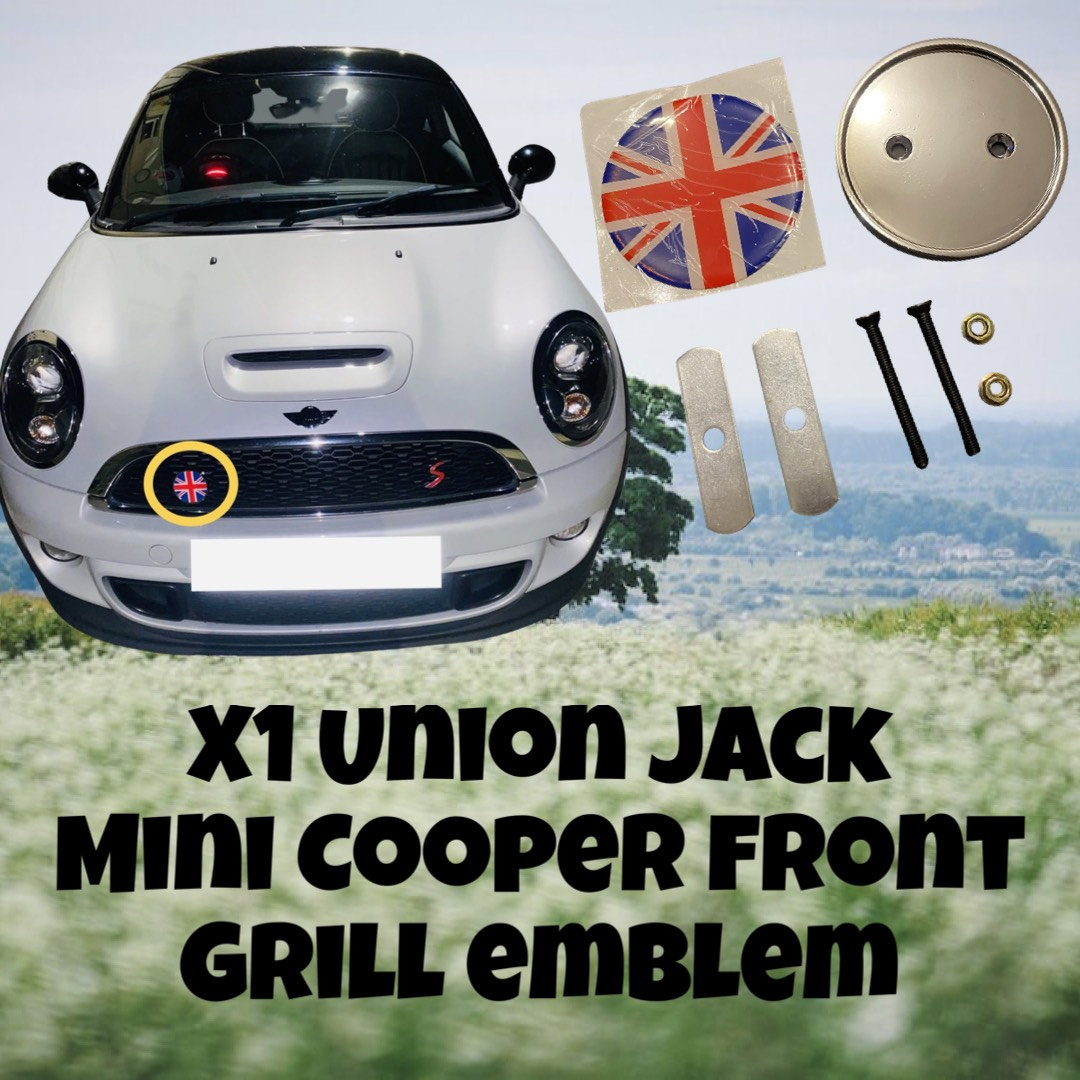 Mini Cooper S Emblems Letters Grill Badge Rear Front Bonnet Tailgate ...