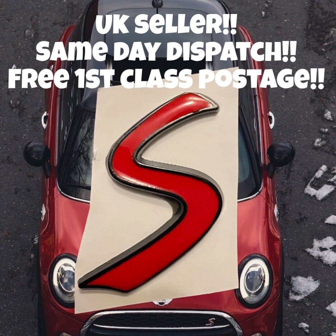 Mini Cooper S Emblems Letters Grill Badge Rear Front Bonnet Tailgate ...