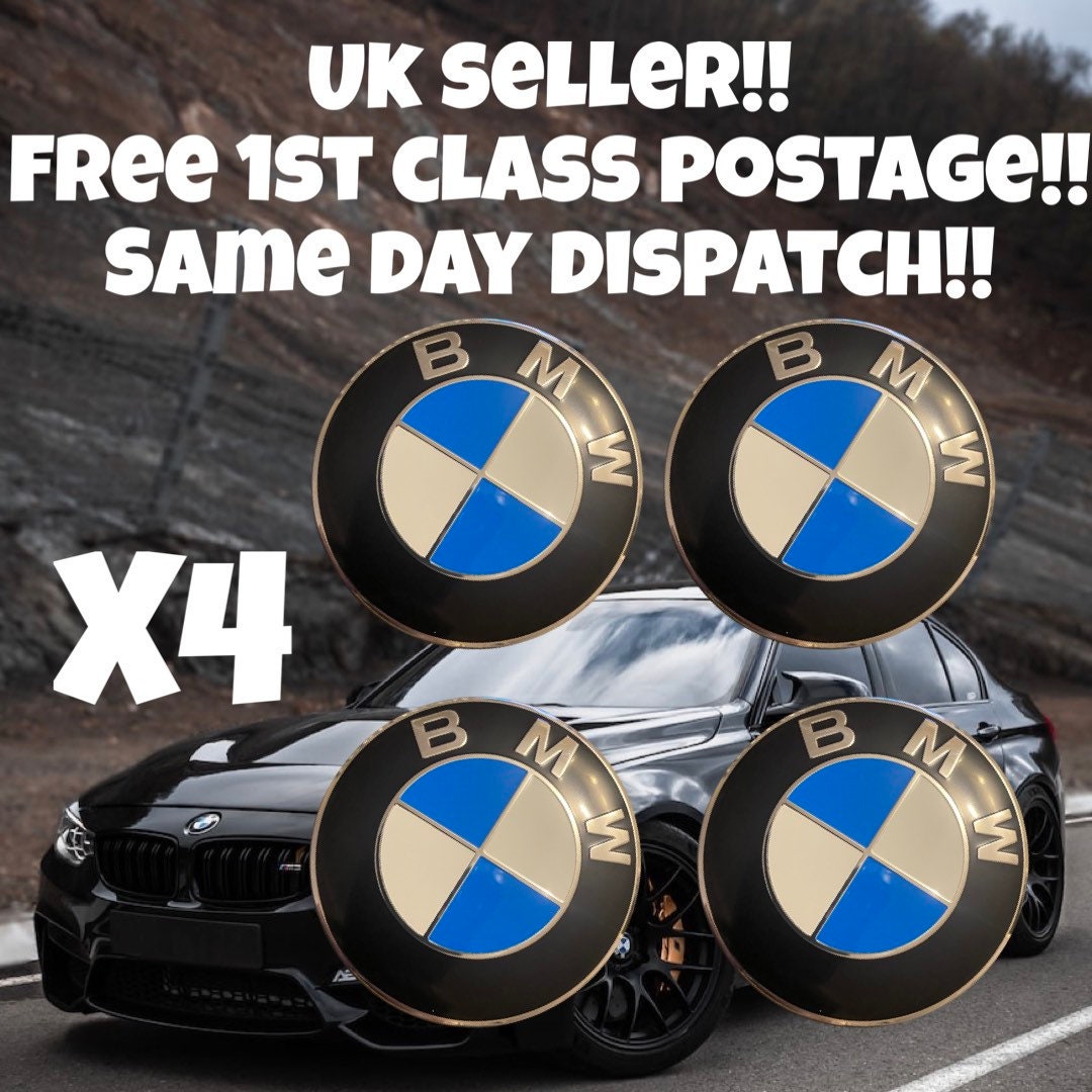 Set of 4 68mm BMW Centre Caps Blue-white Alloy Wheel for - Etsy UK