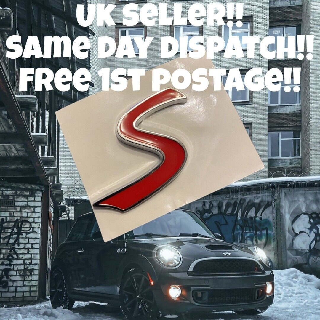 Mini Cooper S Emblems Letters Grill Badge Rear Front Bonnet Tailgate ...
