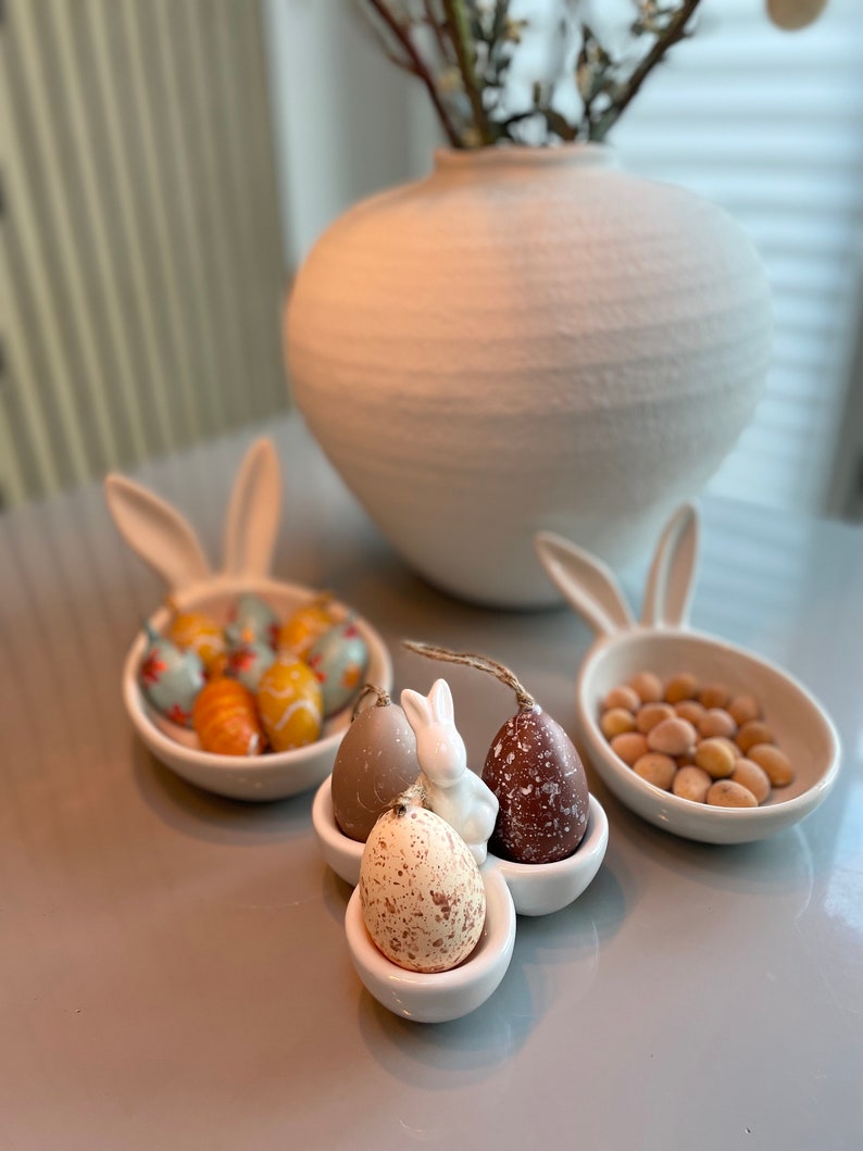 Easter Bunny Egg Cups,ceramic Easter Bunny Egg Holder, Easter ...