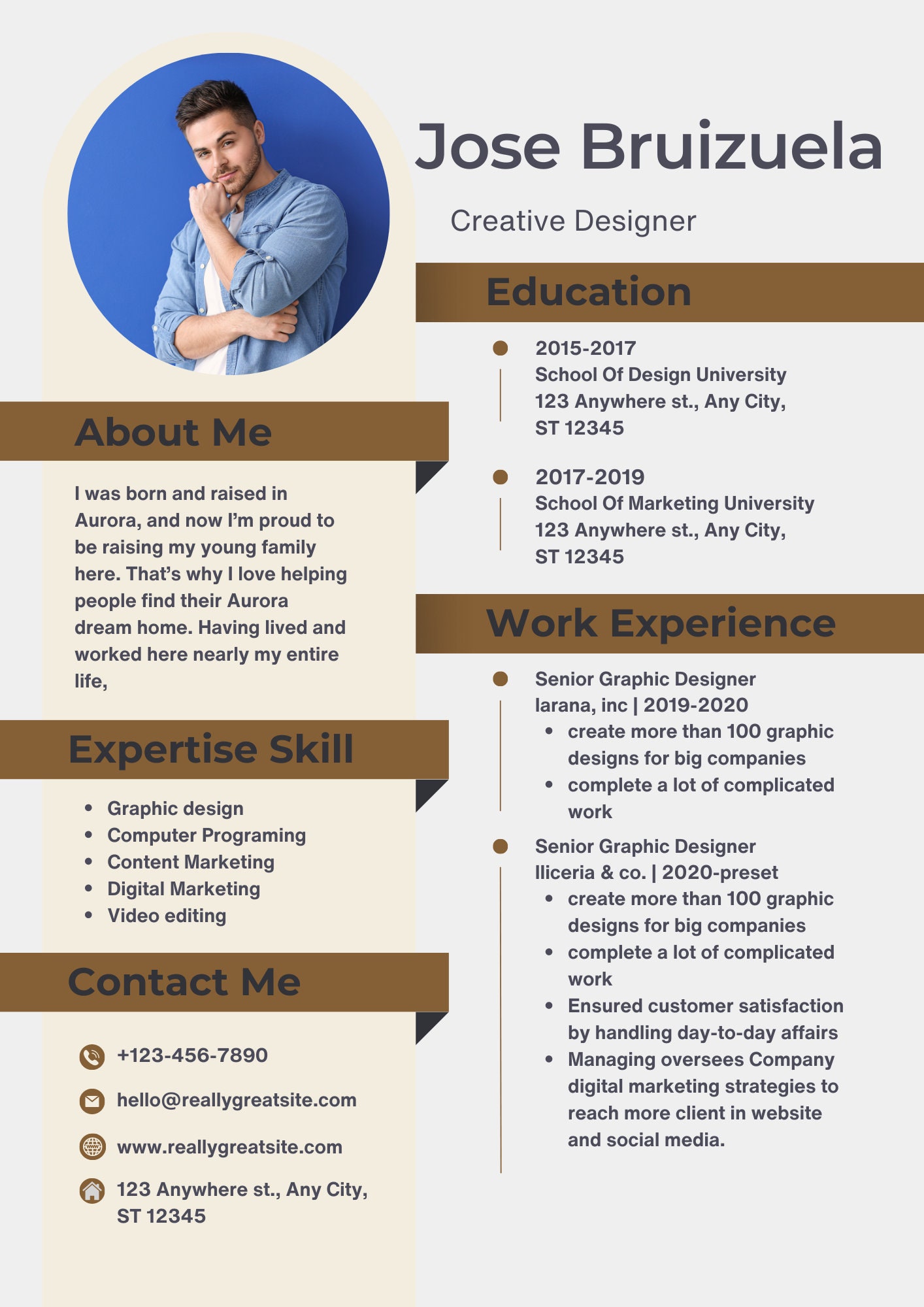 Creative Designer Resume Template Word, Professional CV Template Design ...