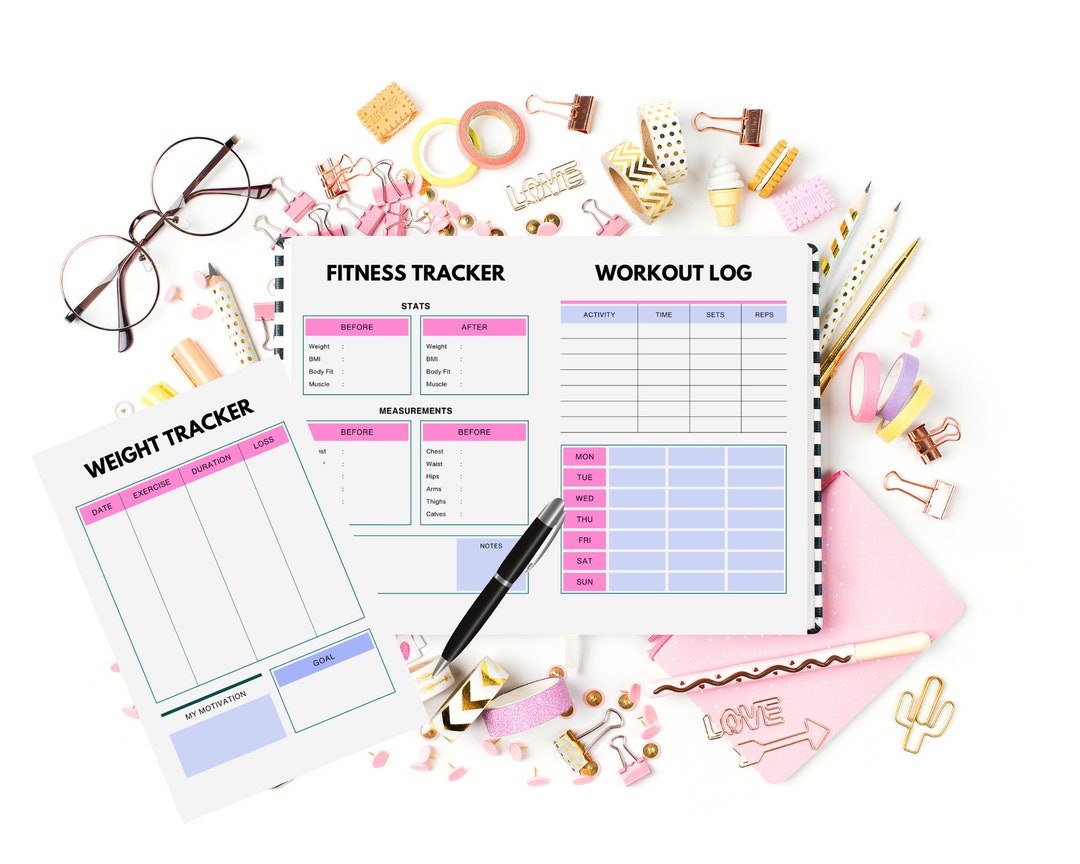 Fitness Planner, Fitness Tracker, Weight Loss Tracker, Workout Planner ...