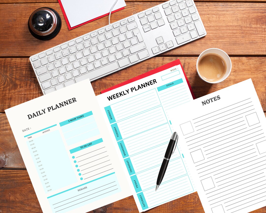 Daily Planner Printable, Hourly Planner, Weekly Planner, Military Time ...