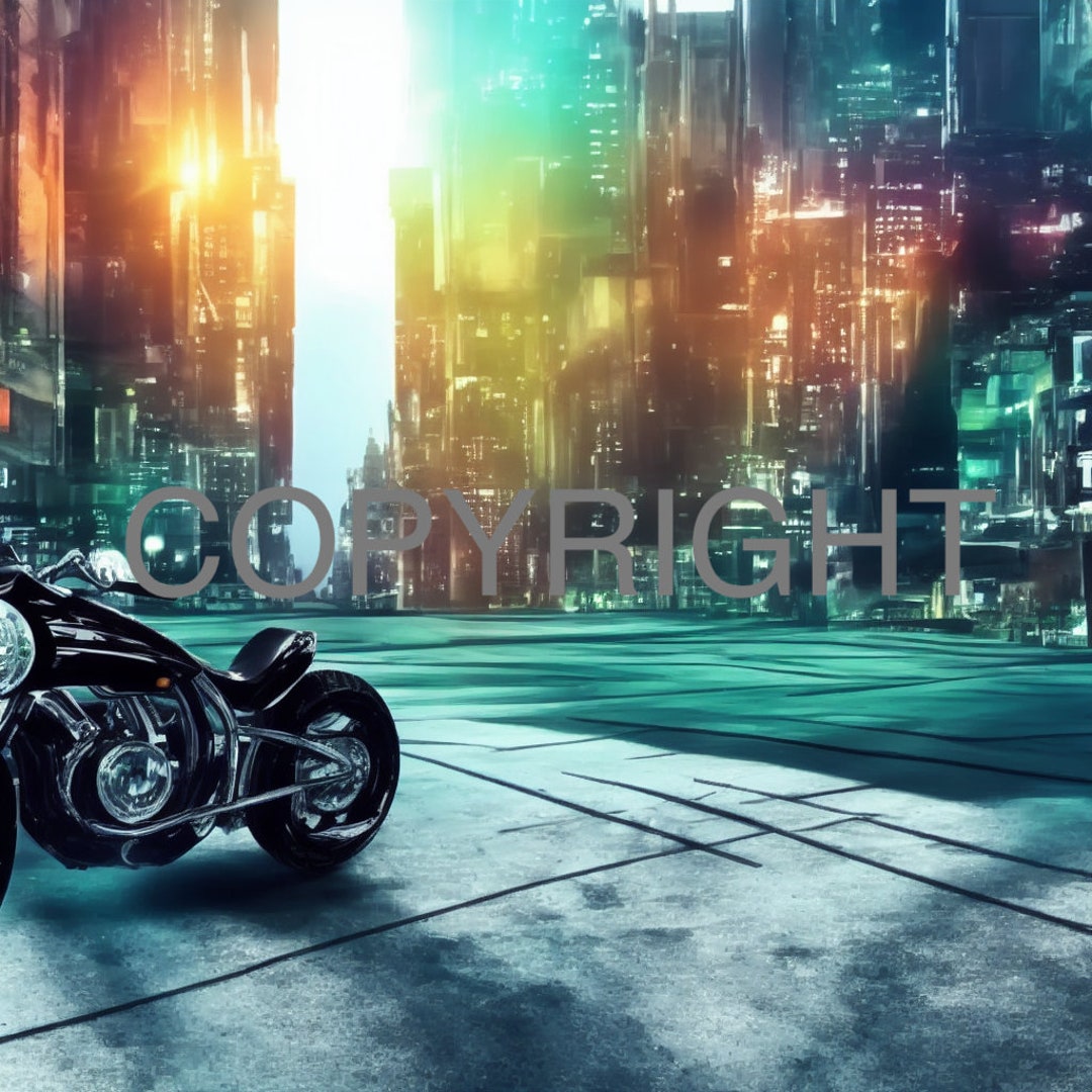 Printable Vue of a Futuristic City - Etsy