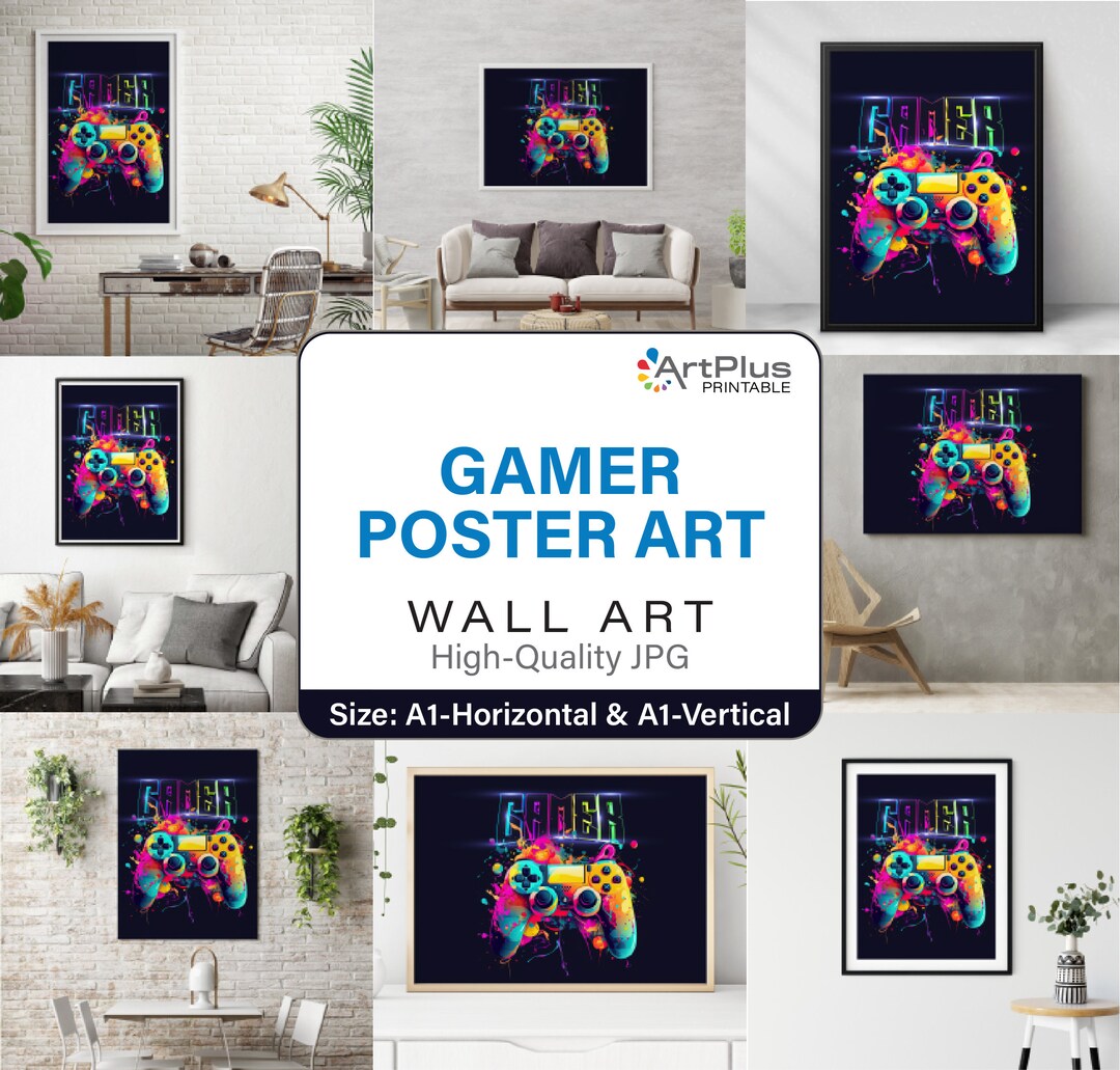 Game Controller Poster für Deine Wandkunst Erstellen Sie Ihre - Etsy.de
