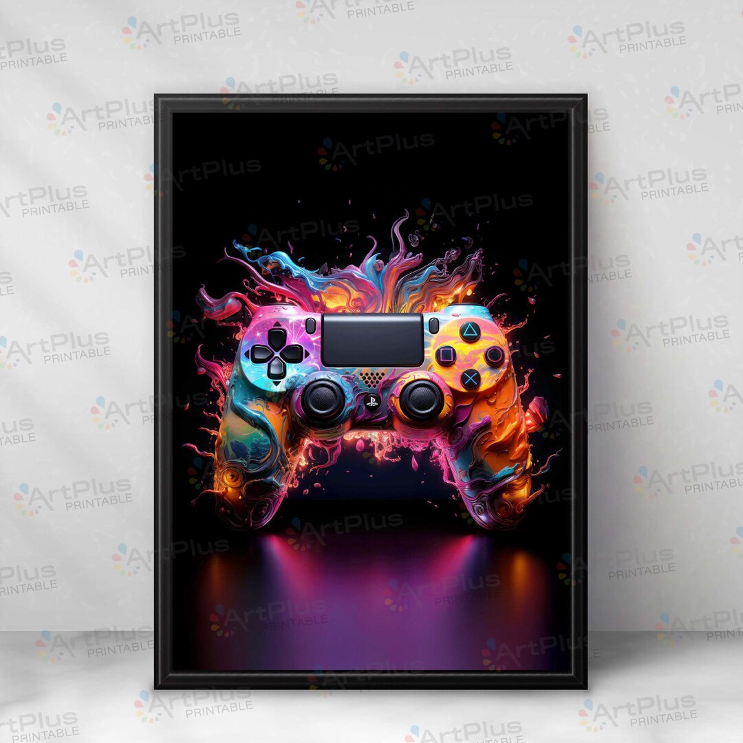 Game Controller Poster for Your Wall Art Create Your - Etsy