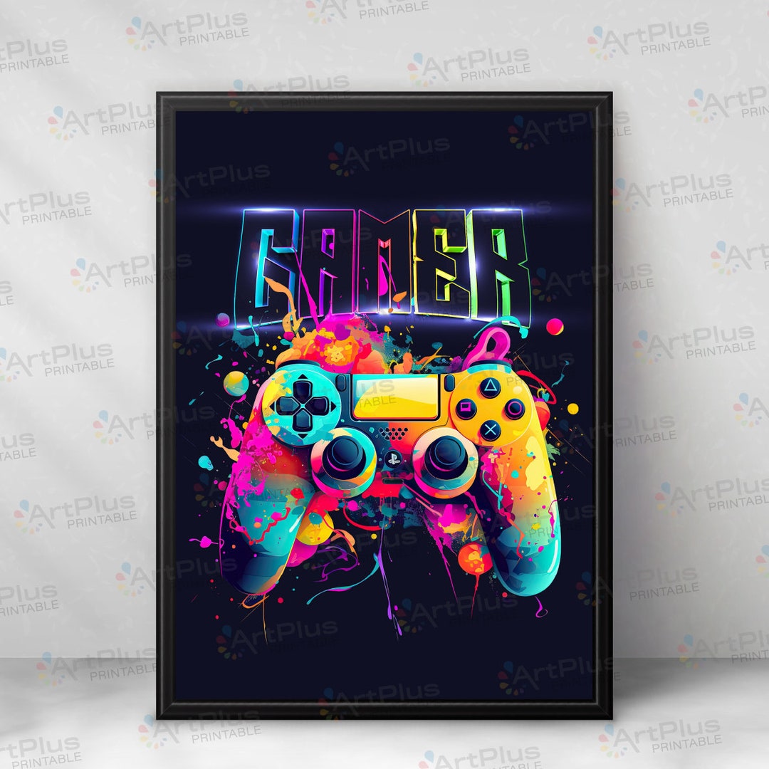 Game Controller Poster for Your Wall Art Create Your - Etsy
