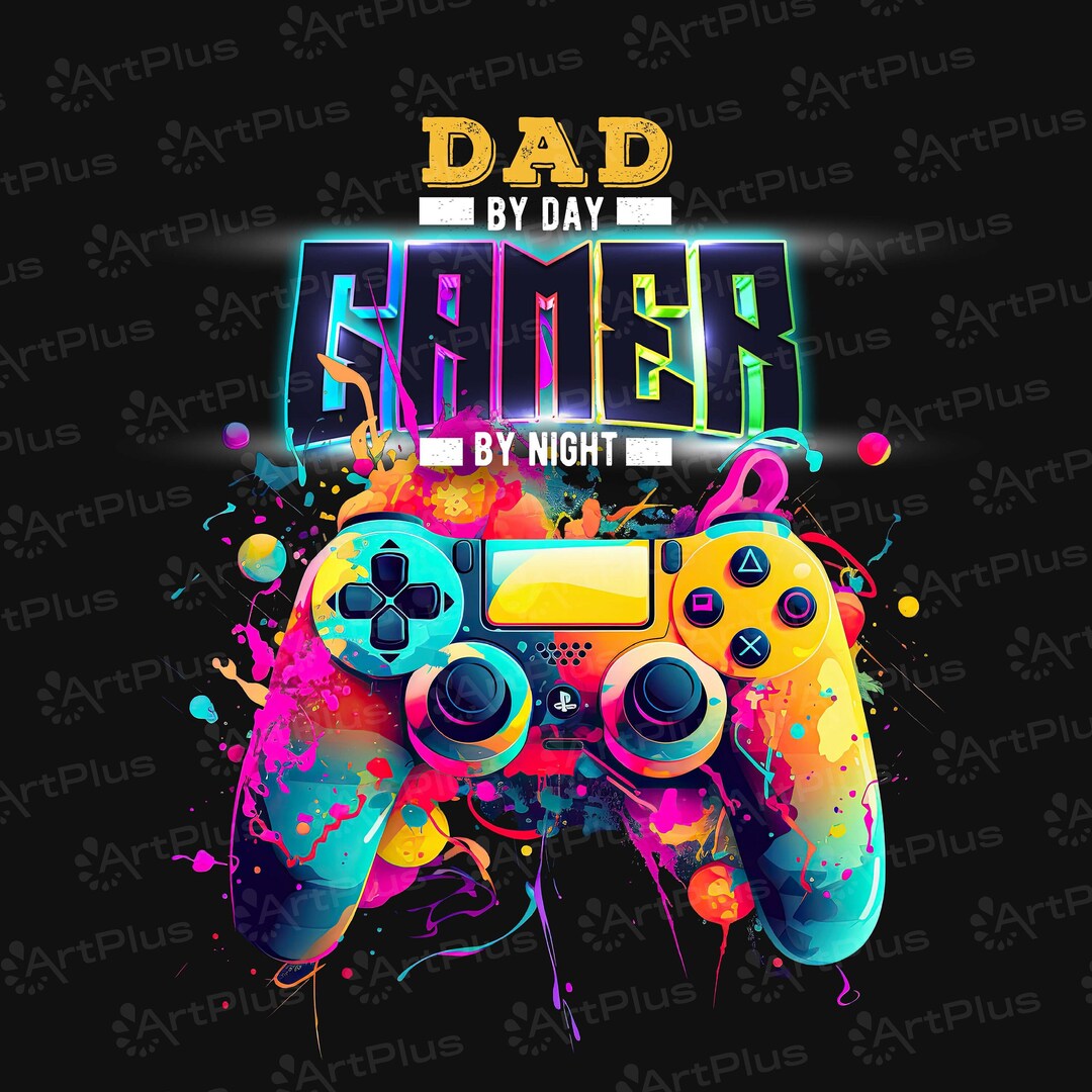 Dad by Day Gamer by Night Game Controller Templates and Gamer Tumbler ...