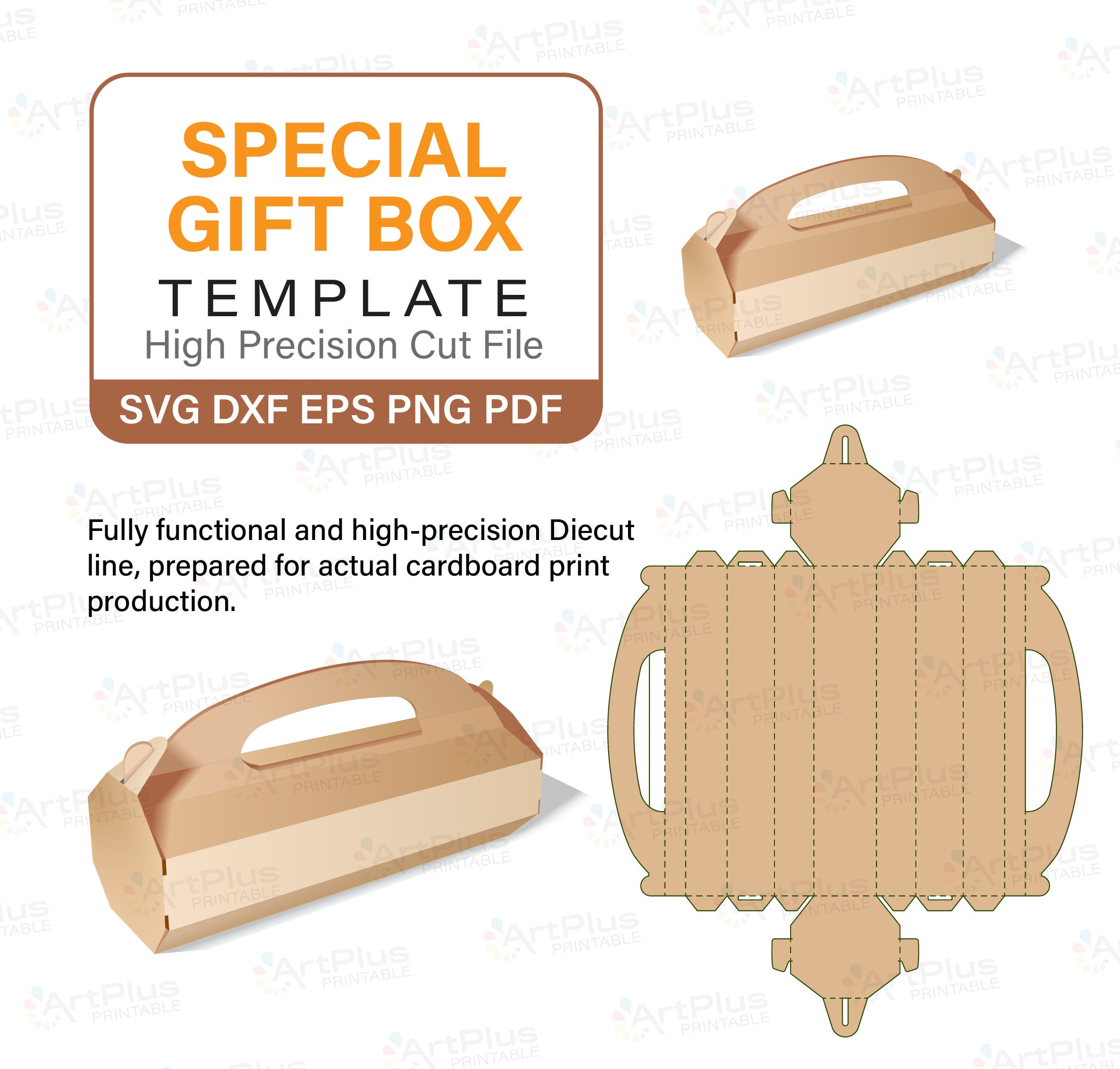 Special Box Template Gable Box SVG Party Favor Box Gift Box - Etsy