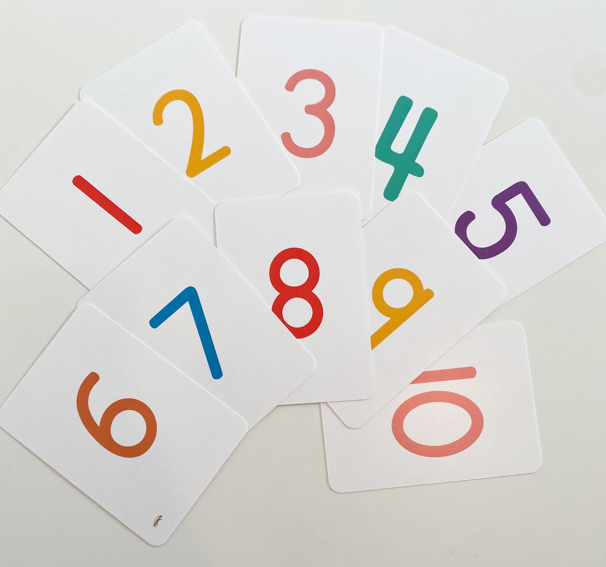 Number Flash Cards - 1-20 - Little Rainbow Play Bags - Numbers ...