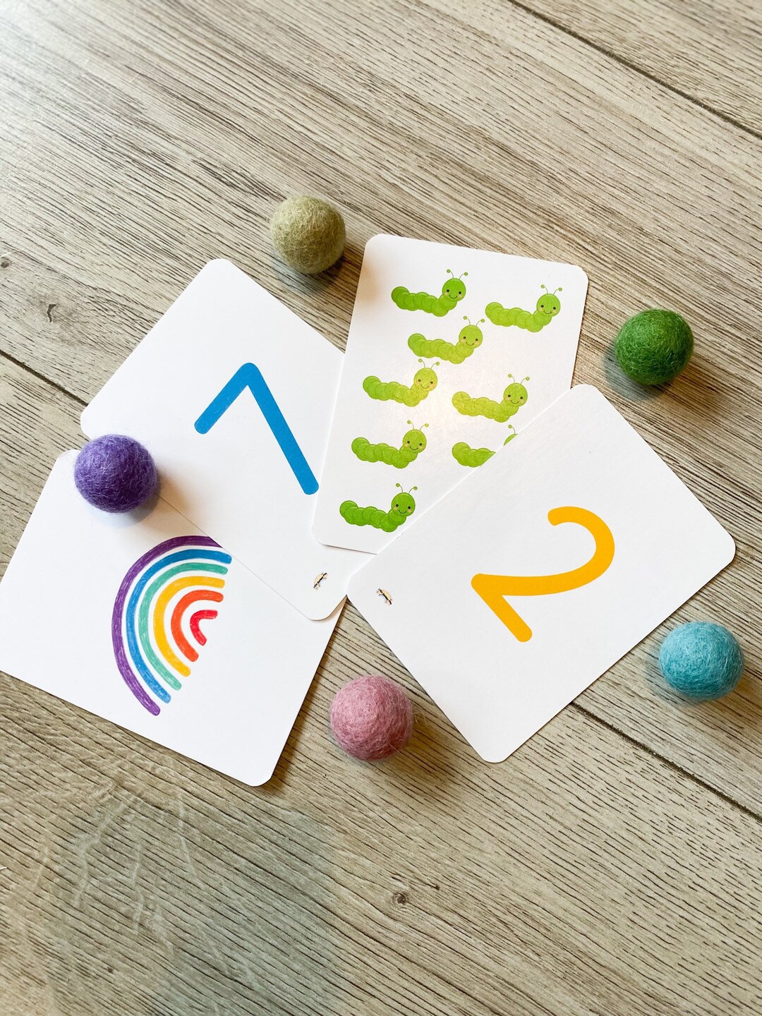 Number Flash Cards - 1-20 - Little Rainbow Play Bags - Numbers ...
