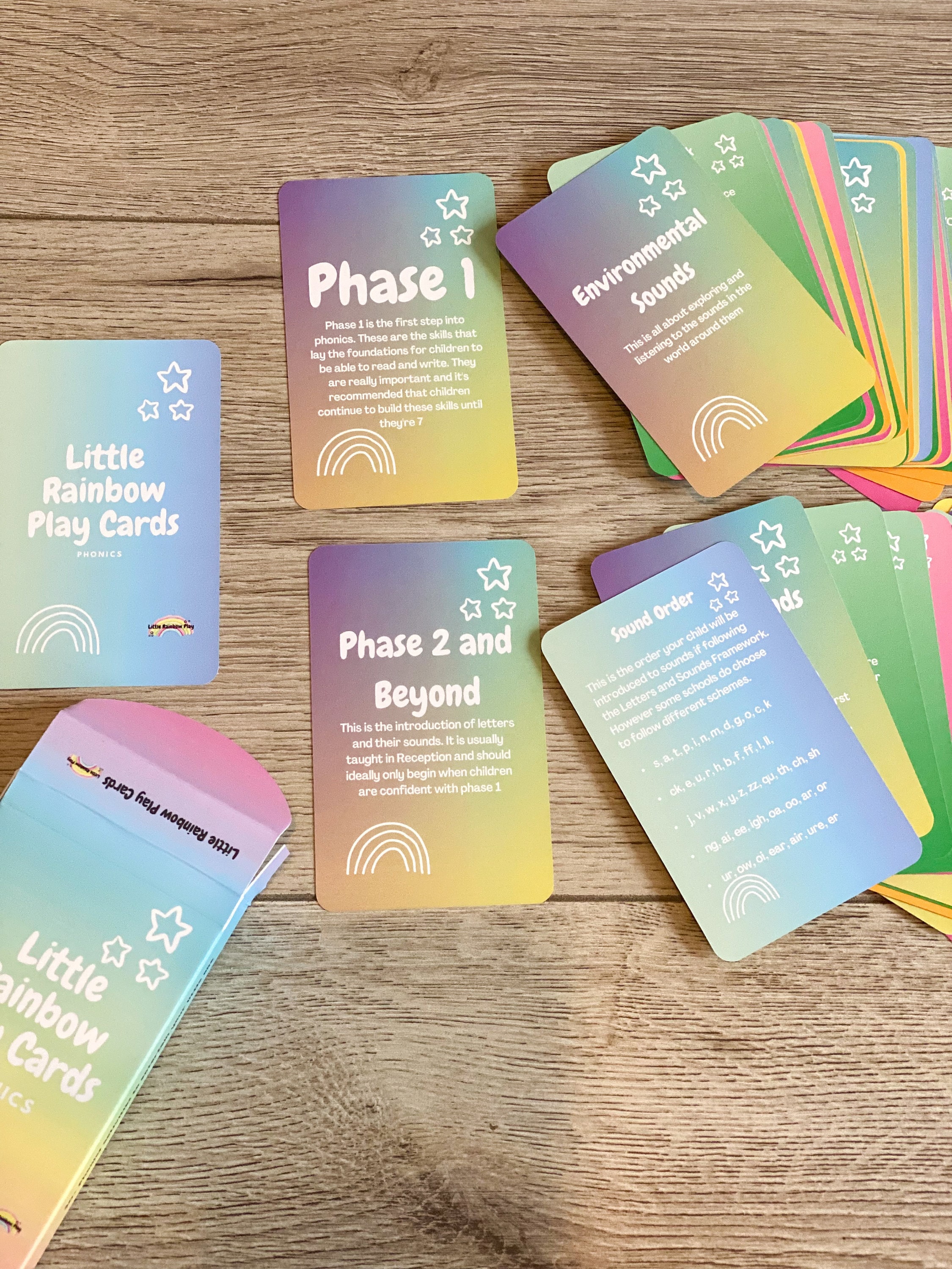 Phonics Activity Cards Little Rainbow Play Phonics Activity Cards Play ...