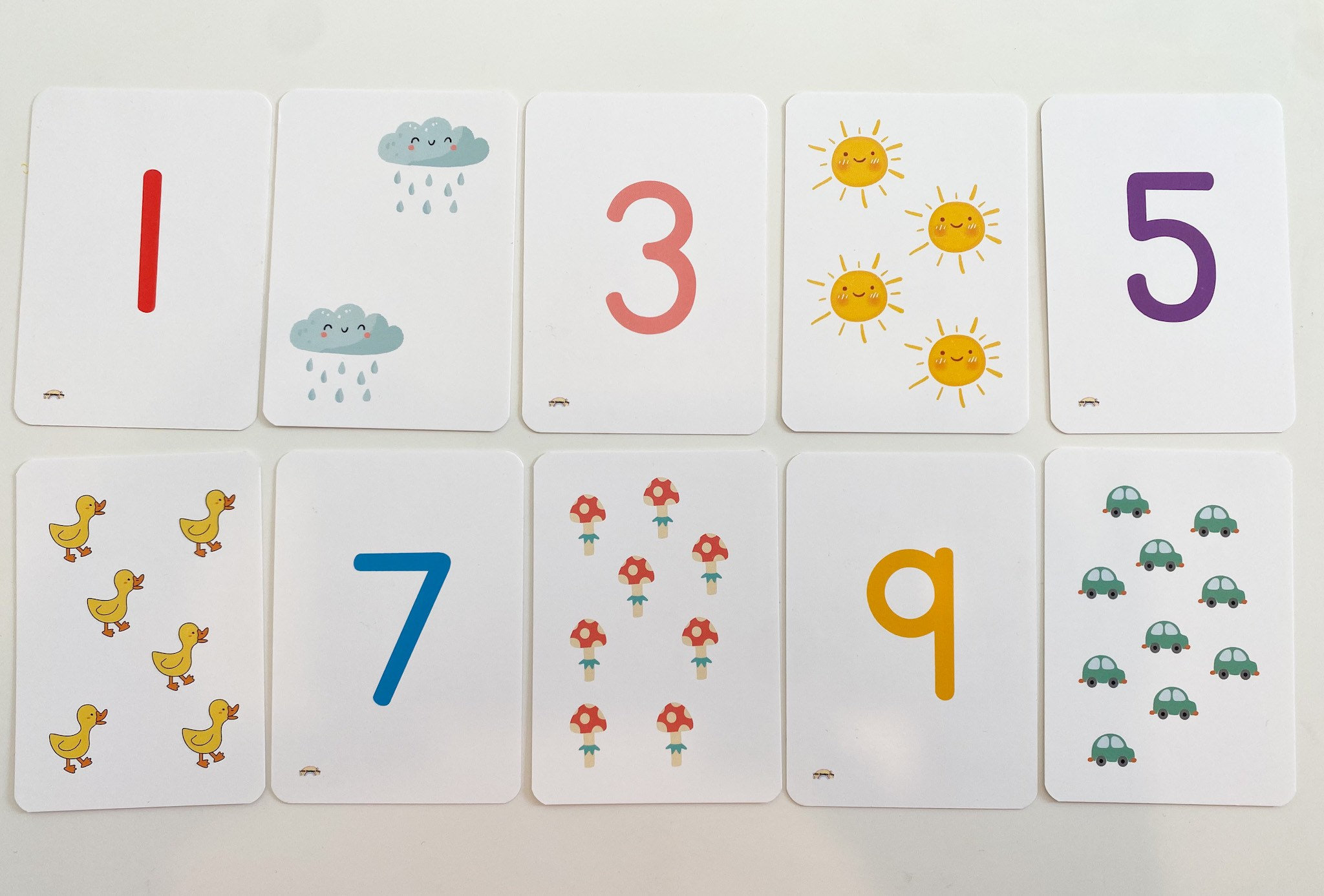 Number Flash Cards - 1-20 - Little Rainbow Play Bags - Numbers ...