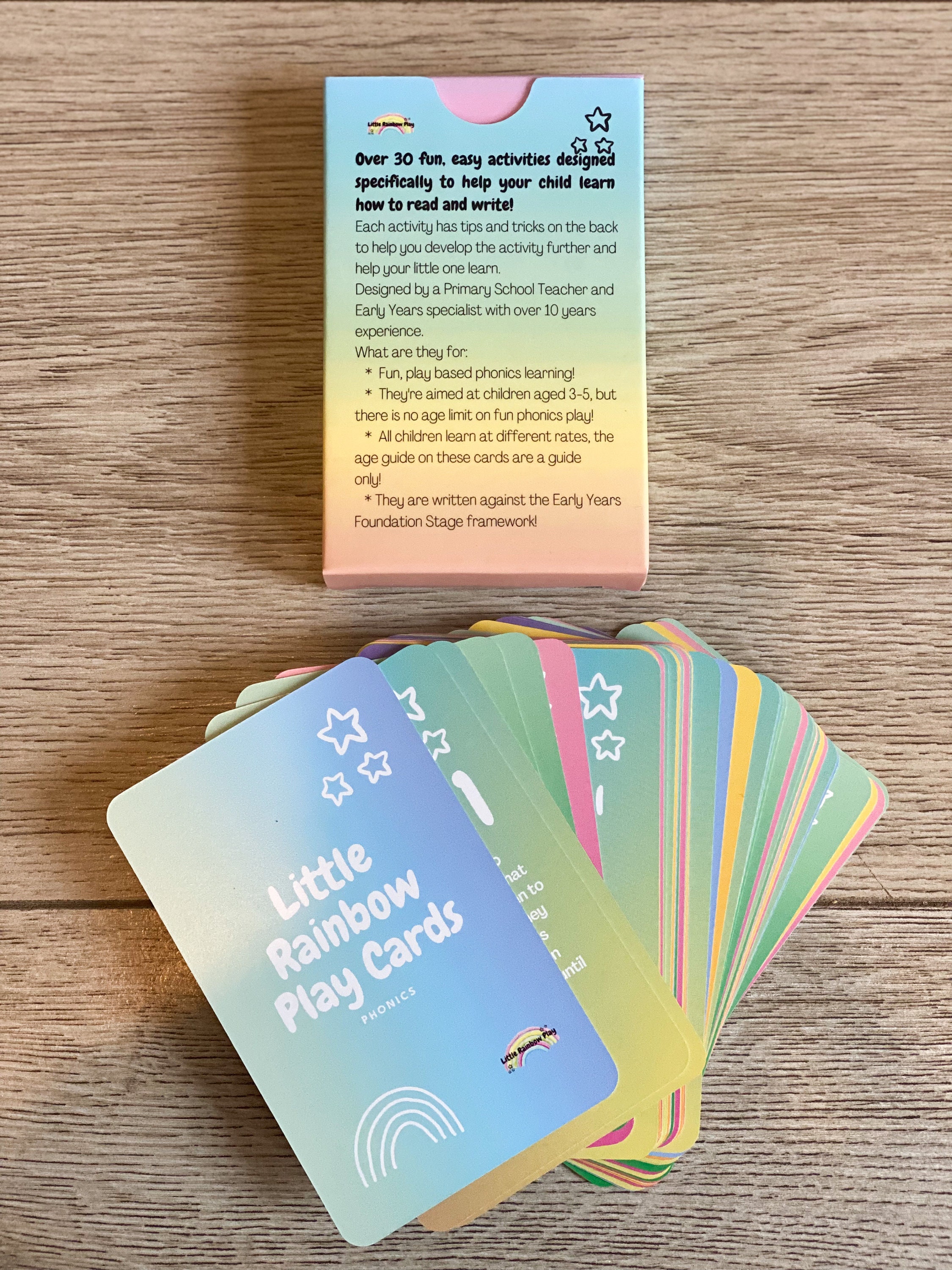 Phonics Activity Cards - Little Rainbow Play Phonics Activity Cards ...