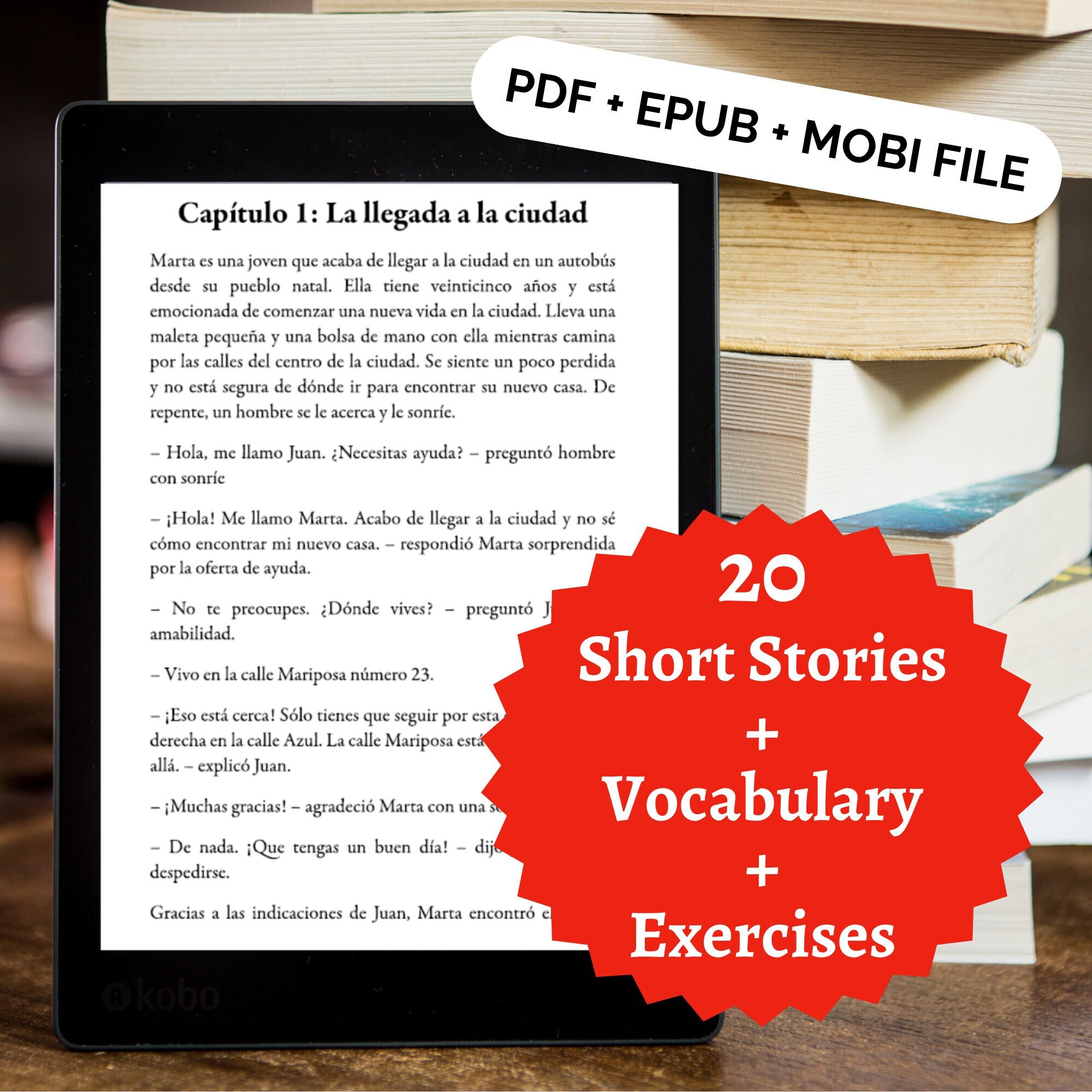 Short Stories in Spanish for Beginners EPUB/MOBI/PDF 20 Easy-to-read ...