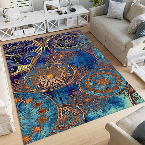 Mandala Bath Rug - Etsy