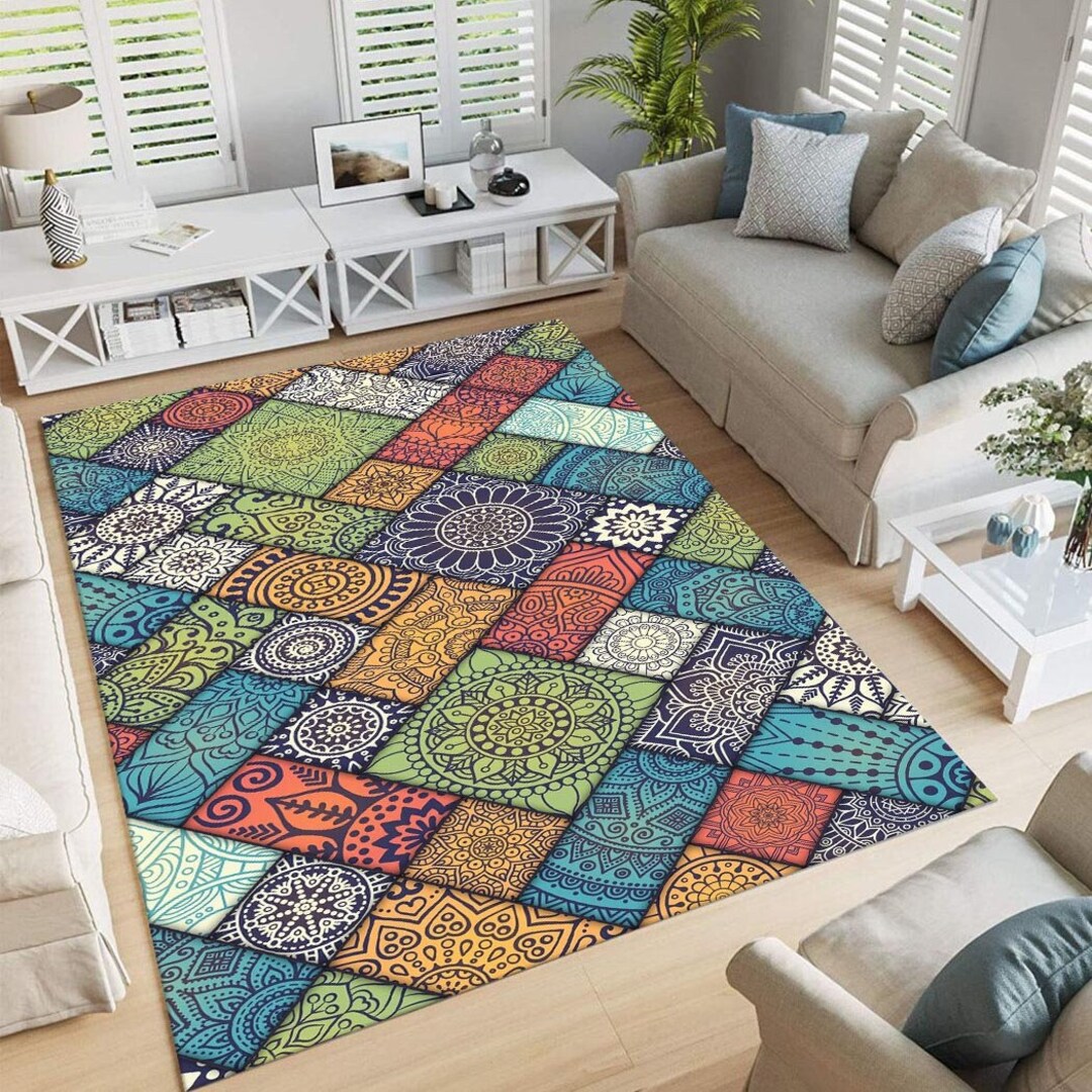 Mandala Rugmandala Pattern Rug Mandala Patternlc 859 Area - Etsy