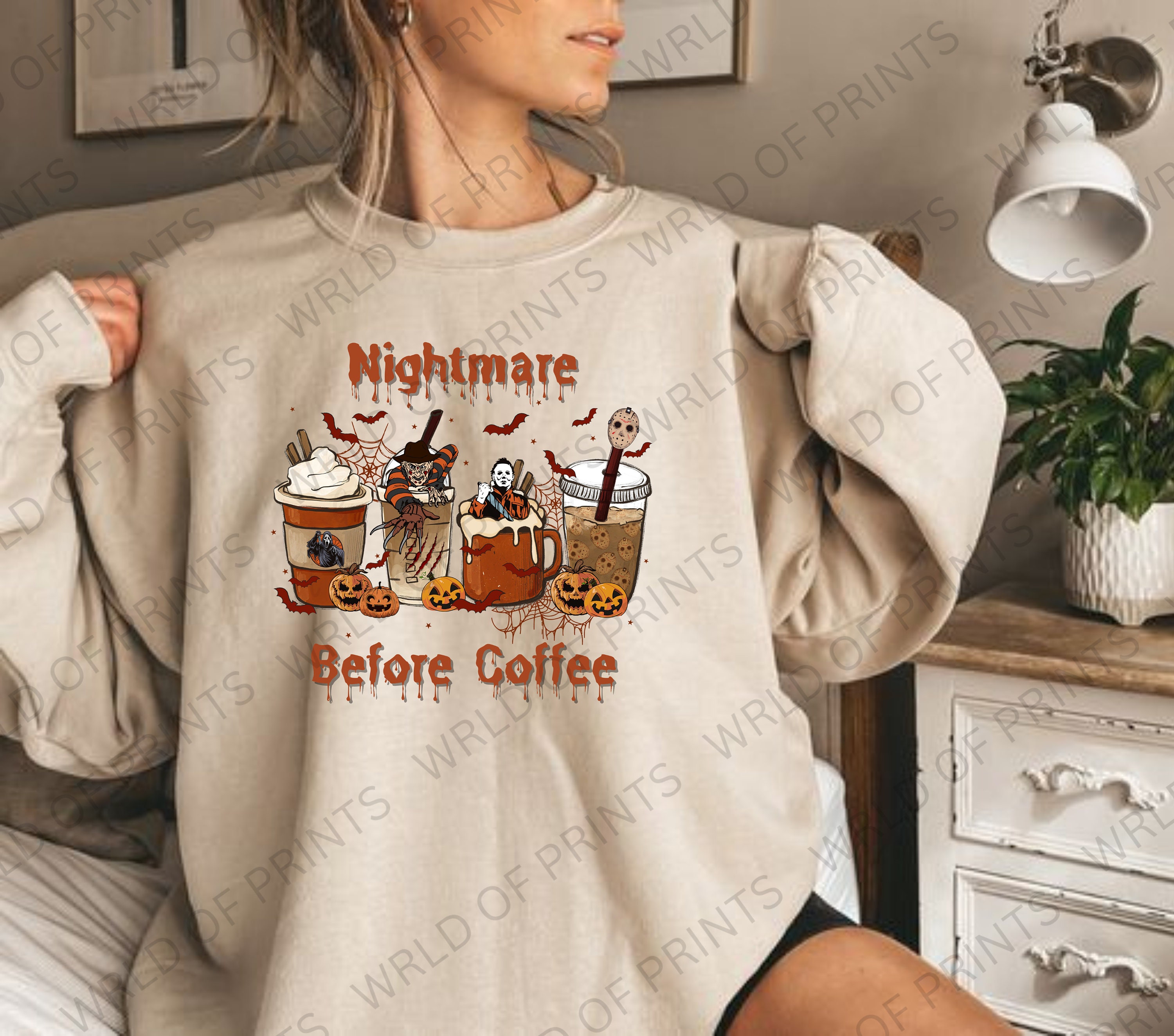 Nightmare Before Coffee Digital PNG - Etsy