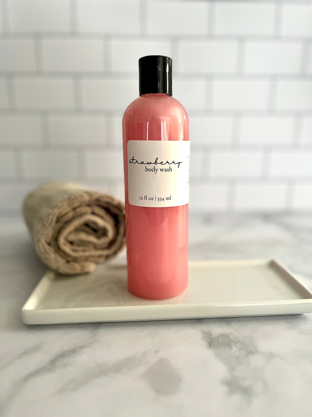 Strawberry Body Wash | Cleansing | 12oz | Crafty Heart Studio - Etsy