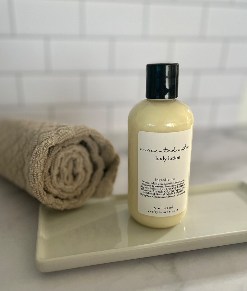 Unscented Oats Body Lotion Nourishing With Oats & Aloe 8oz Crafty Heart ...
