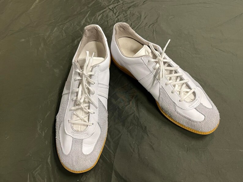 German Army Leather Trainers GAT White - Etsy