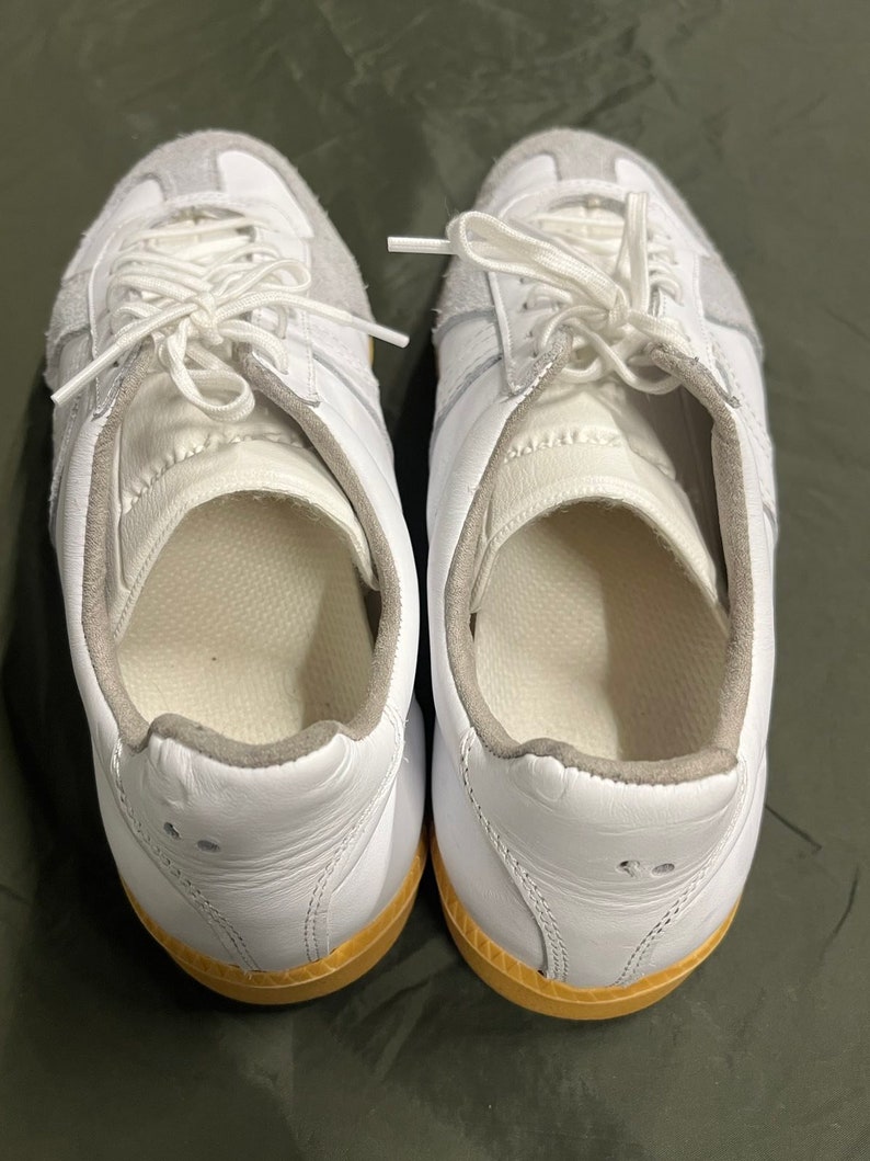 German Army Leather Trainers GAT White - Etsy