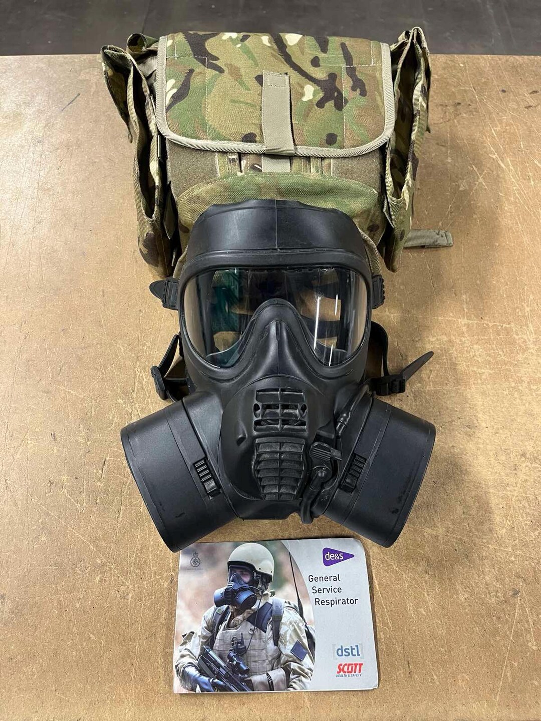 British Army Scott General Service Respirator GSR Size 2 With Carry Bag ...