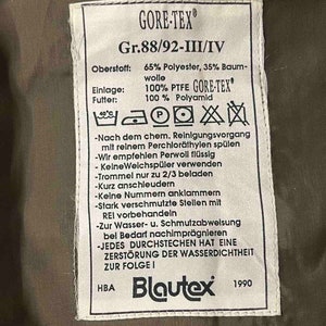 VINTAGE Austrian Army Alpine Combat Gore-tex COLD WEATHER Jacket Small ...