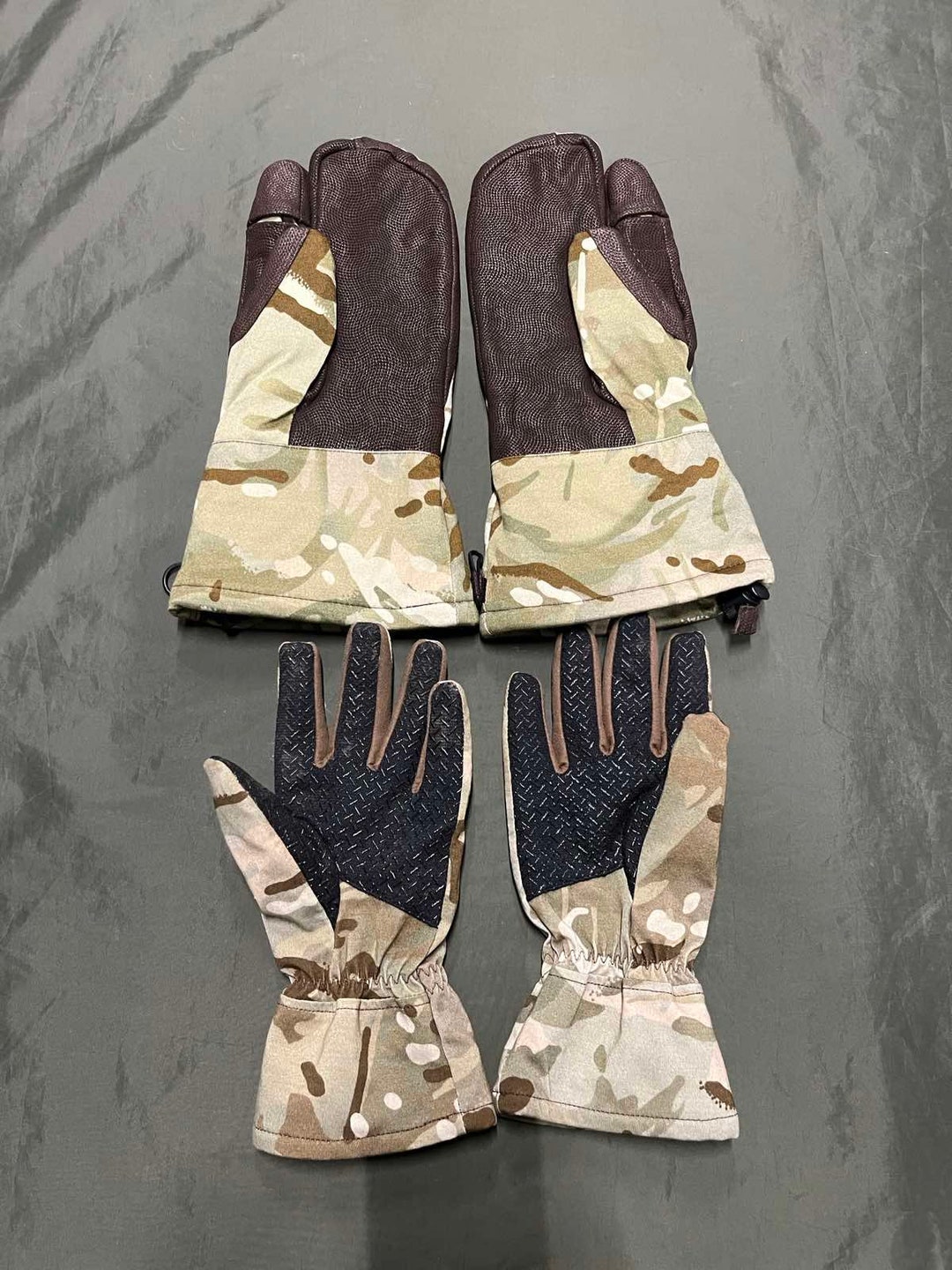 British Army W+R Blizzard Cold Weather Gore-tex® Mittens MTP With Liner ...