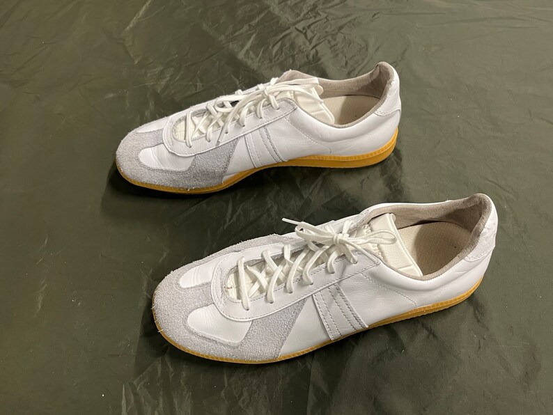 German Army Leather Trainers GAT White - Etsy