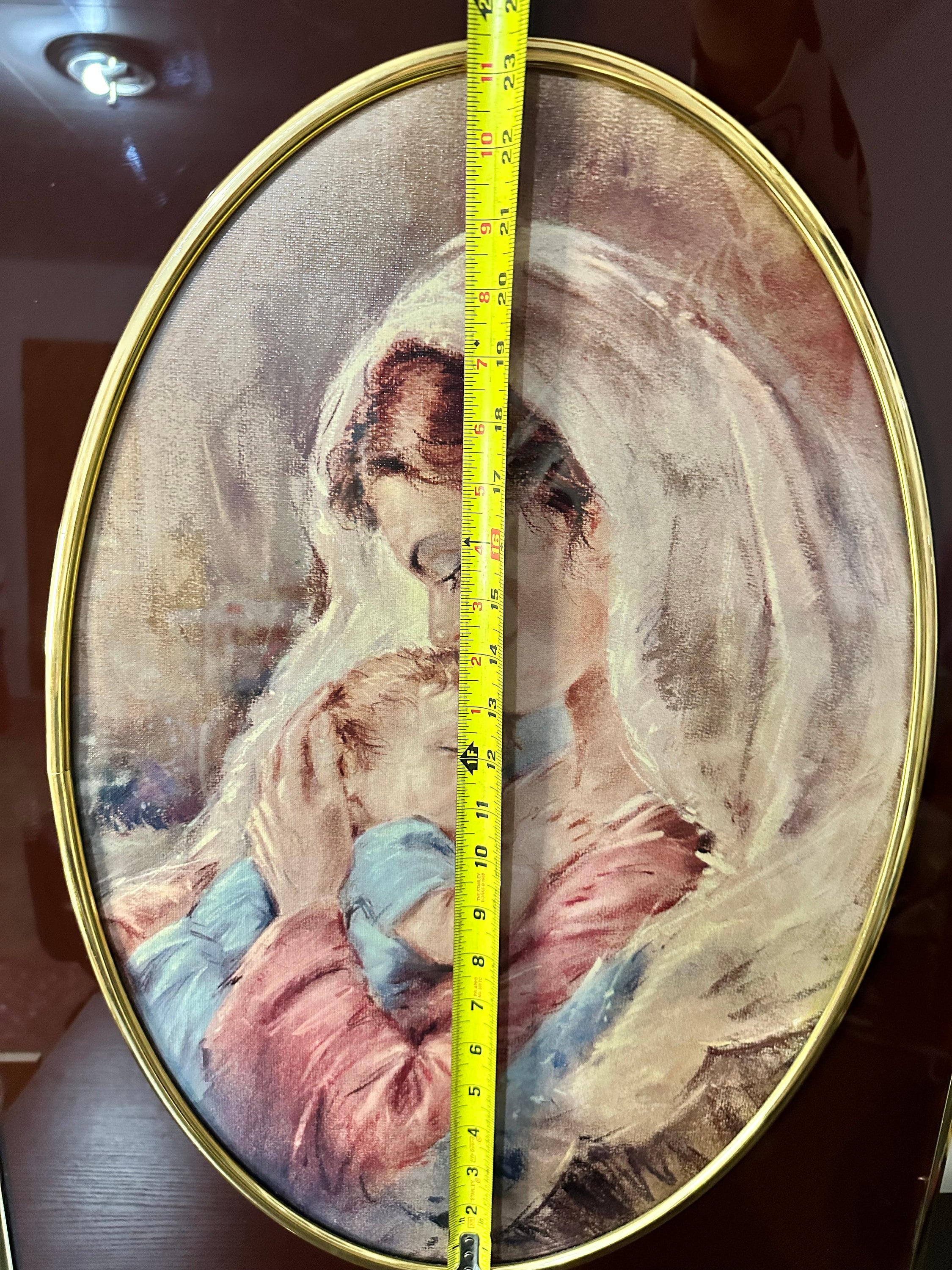 Vintage Carlo Parisi Virgin Mary Baby Jesus Framed Print - Etsy