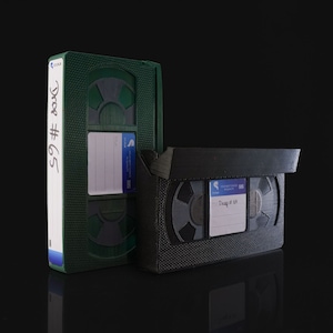 Custom 3D Printed VHS Cassette Tape Storage Box With Blank Labels. - Etsy