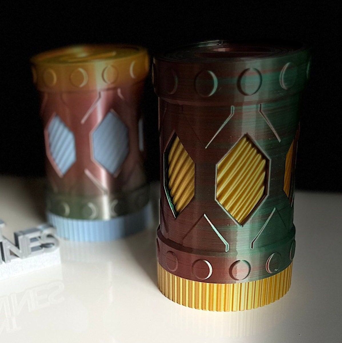 3D Printed Helix Hues Container A Twist-lock Treasure Box - Etsy UK