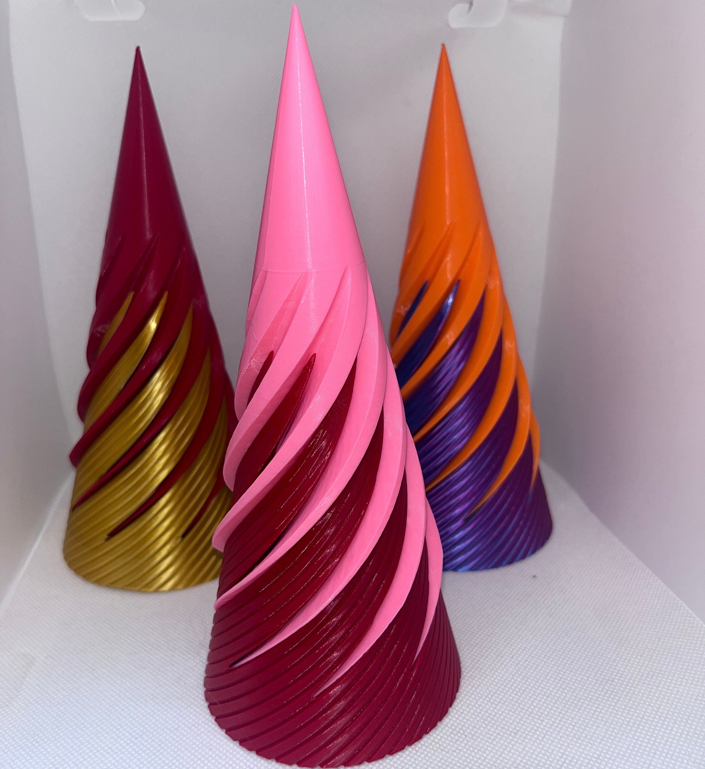 Large 3D Infinity Spiral Christmas Tree Artistic Pine Design, Unique ...