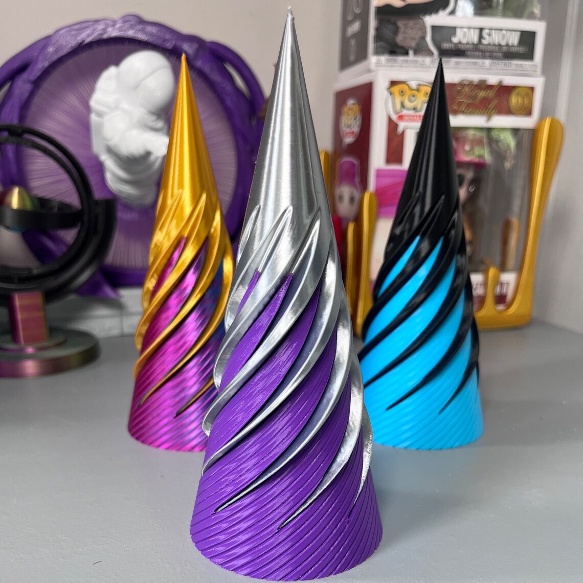 Medium 3D Infinity Spiral Christmas Tree - Artistic Pine Design, Unique ...