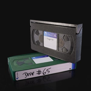 Custom 3D Printed VHS Cassette Tape Storage Box With Blank Labels. - Etsy