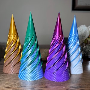 Large 3D Infinity Spiral Christmas Tree - Artistic Pine Design, Unique ...