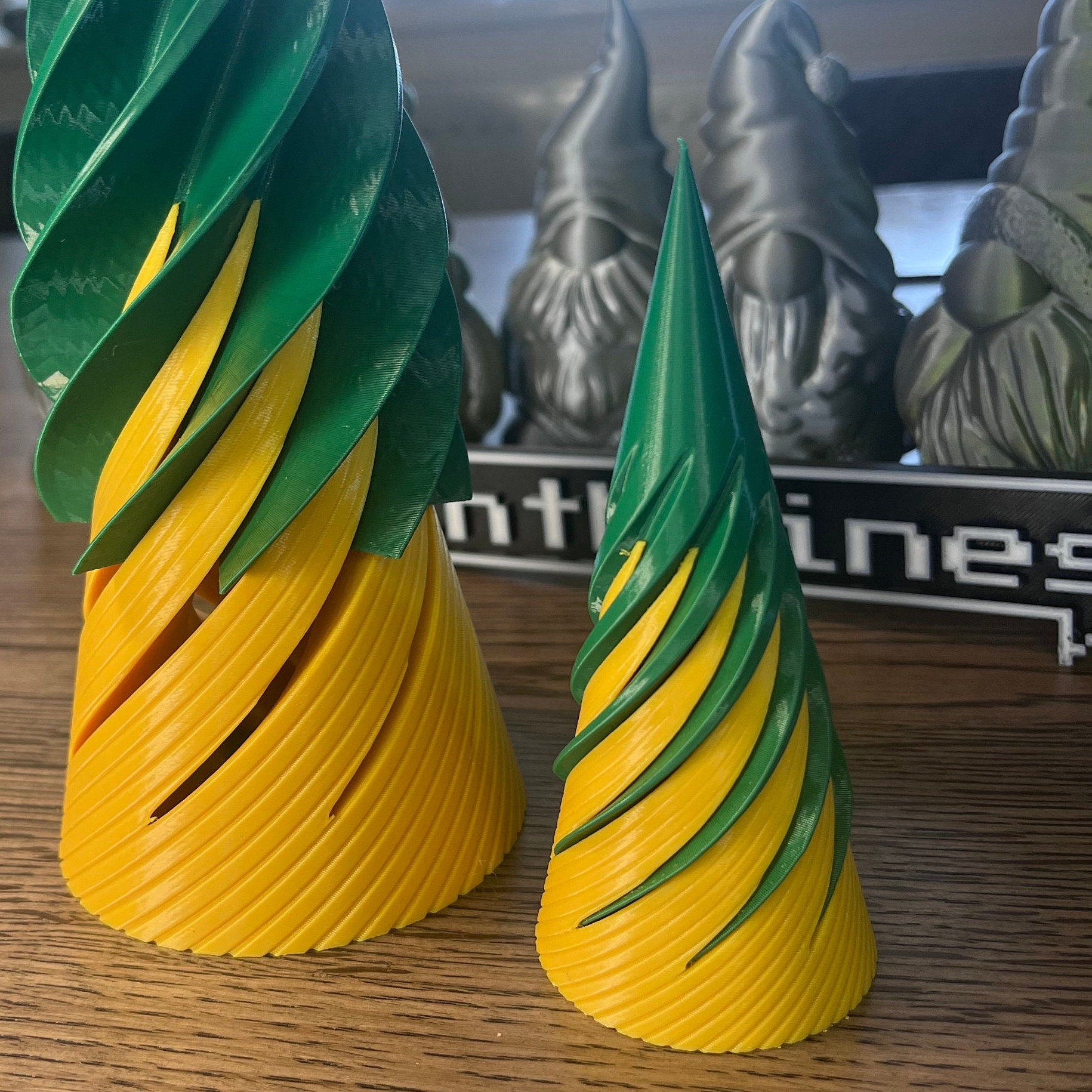 Small Version 3D Printed Infinity Spiral Christmas Tree Artistic Pine ...