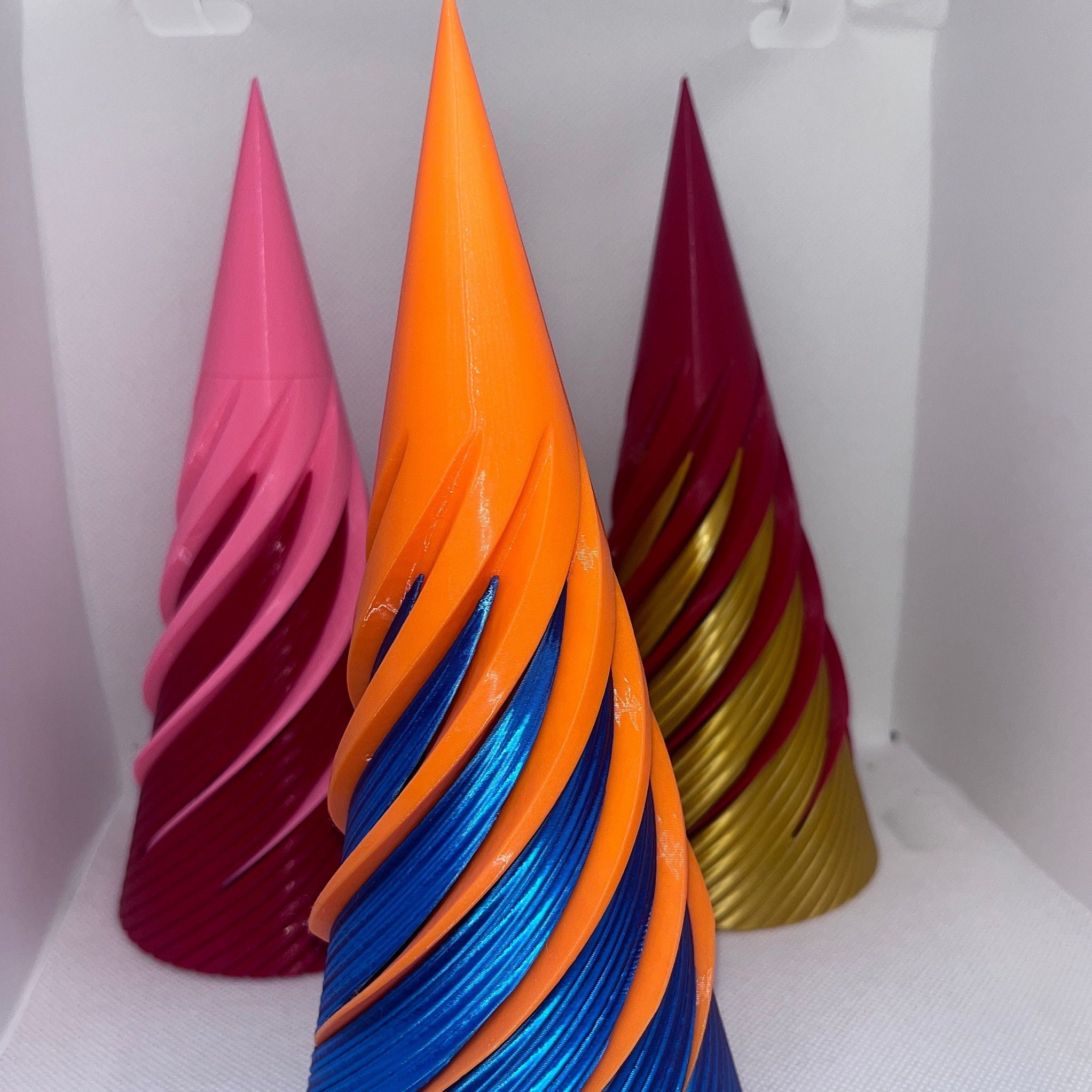 Large 3D Infinity Spiral Christmas Tree Artistic Pine Design, Unique ...