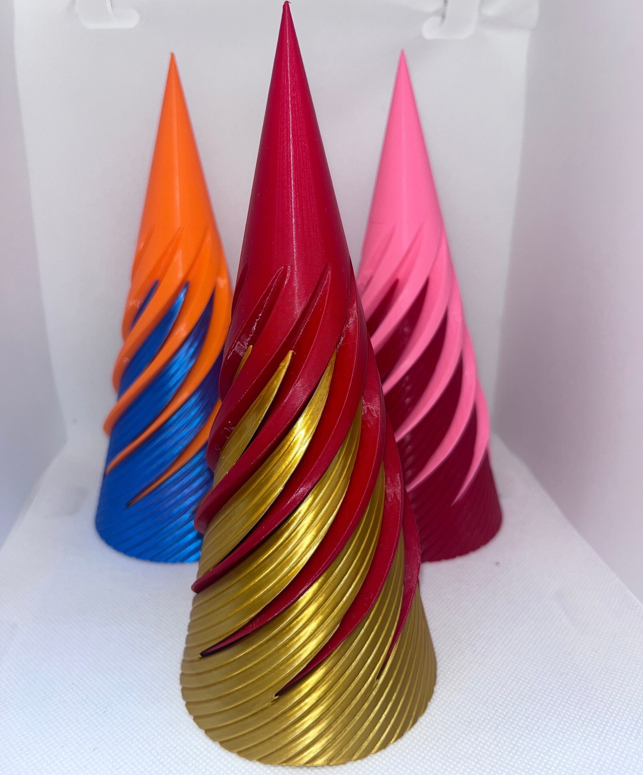 Large 3D Infinity Spiral Christmas Tree Artistic Pine Design, Unique ...