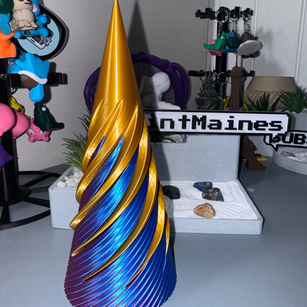 Large 3D Infinity Spiral Christmas Tree Artistic Pine Design, Unique ...