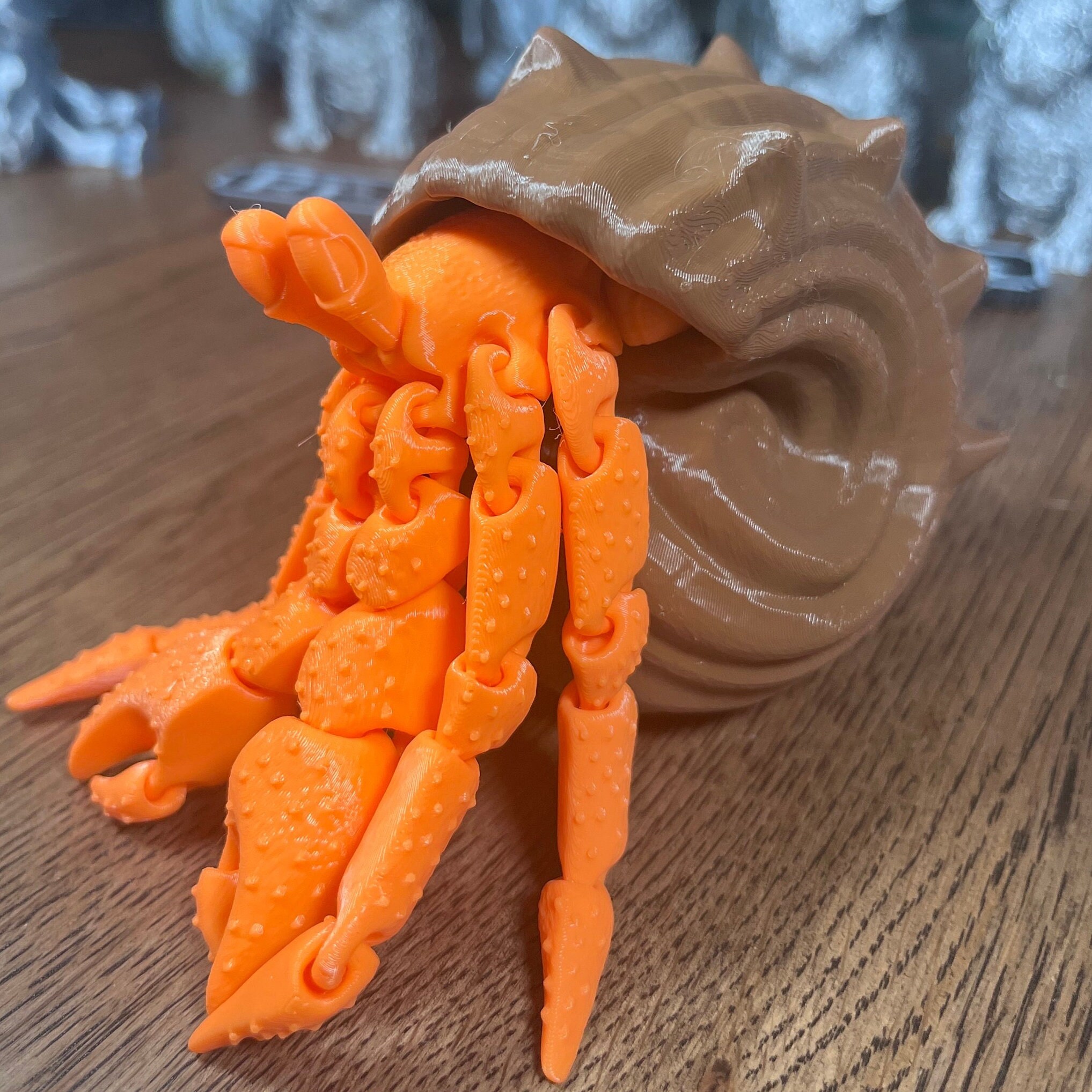 3D Printed Herman the Hermit Crab Custom Colours Fidget Toy ...